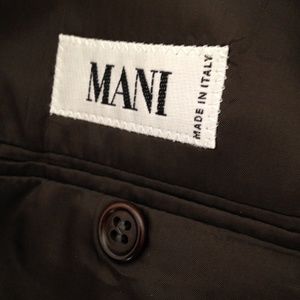 Mani | Suits & Blazers | Mani Sports Coat Greenblack Herringbone 42r ...